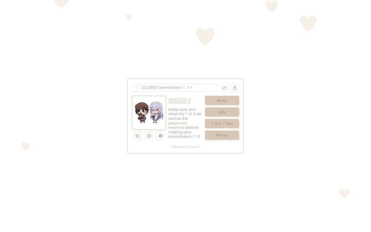 ๑ COMMS ₊˙♡﹗˚ ༘